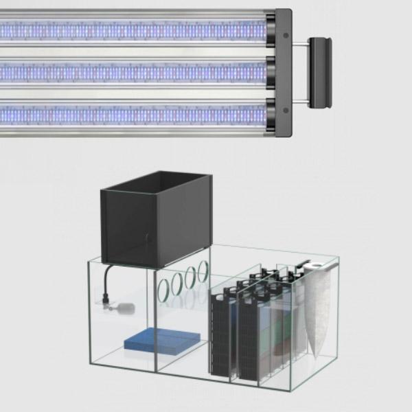 Aquaview 120 AQUATLANTIS Noir Laqué - 278 L – Bao Aquarium